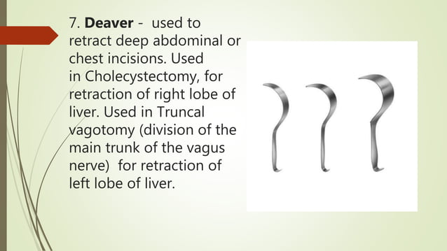 Surgical Retractors and their application | PPTX | Death, Injury, or ...