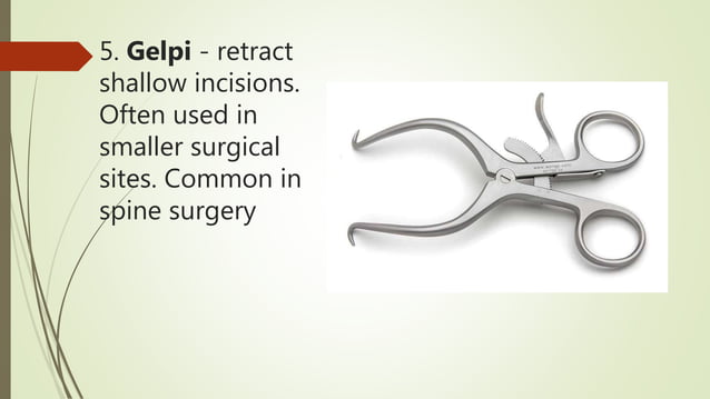 Surgical Retractors and their application | PPTX | Death, Injury, or ...