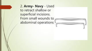 Surgical Retractors and their application | PPTX