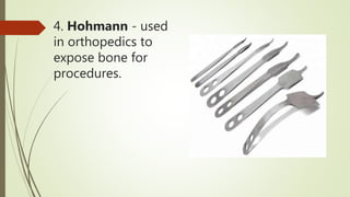 Surgical Retractors and their application | PPTX