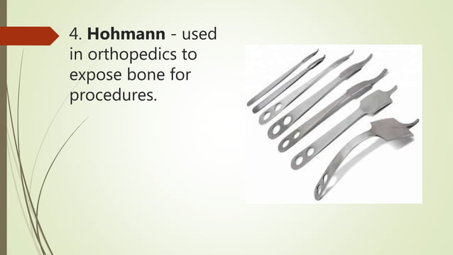 Surgical Retractors and their application | PPTX | Death, Injury, or ...