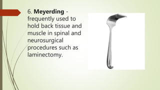 Surgical Retractors and their application | PPTX