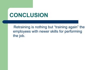 Retraining | PPT