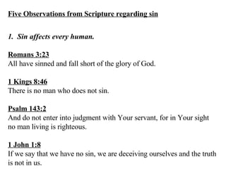 The Doctrine of Sin | PPT