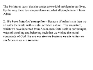 The Doctrine of Sin | PPT