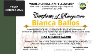 Youth Retreat Certificate 2025 .....pptx