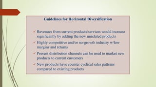 Retrenchment, Diversification & Mix strategy | PPTX