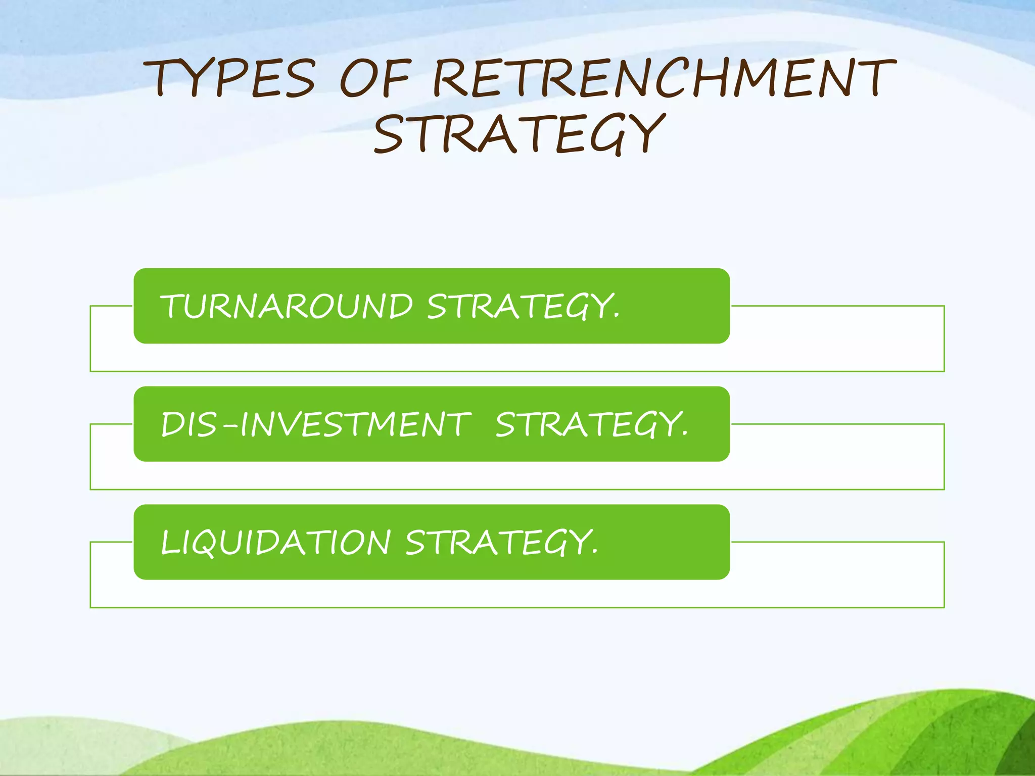 Retrenchment strategy | PPTX
