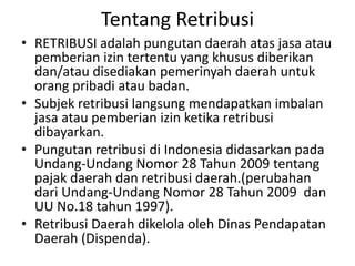 Retribusi daerah | PPTX