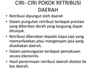 Retribusi daerah | PPT