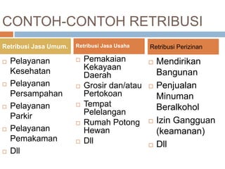 Retribusi daerah power point. | PPTX