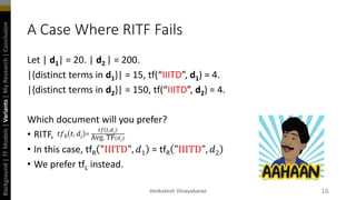 Term Frequency and its Variants in Retrieval Models | PPT