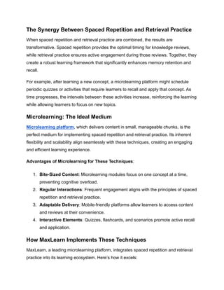 Retrieval Practice in Microlearning Platform_ The Key to Long-Term ...