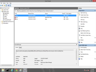 Retrieve error log | PPT