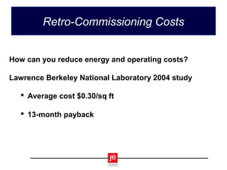 Understanding the Retro-Commissioning Process and its Benefits | PPT