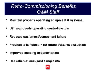 Understanding the Retro-Commissioning Process and its Benefits | PPT