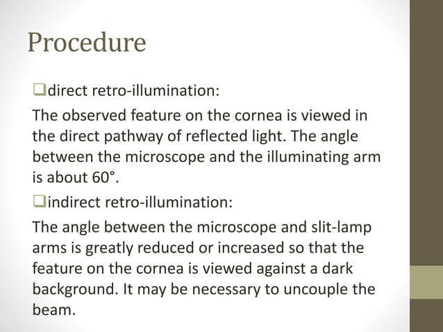 Retro illumination | PPTX