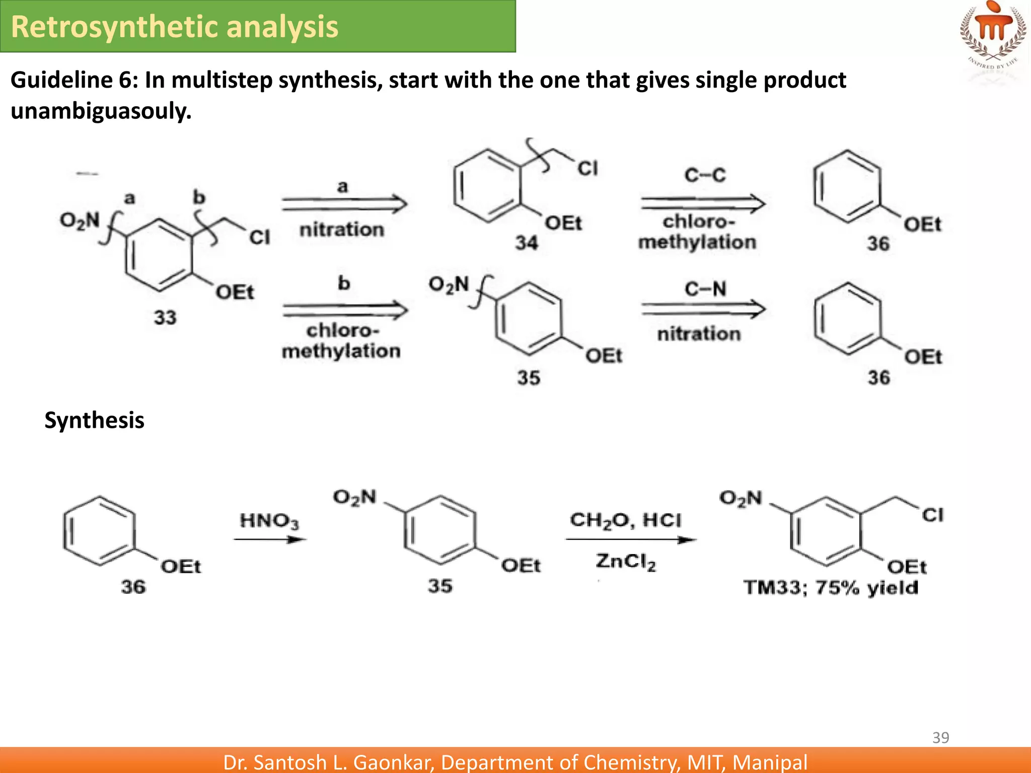 Retrosynthetic analysis | PDF