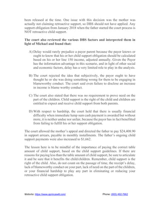 Retroactive child support | PDF | Law