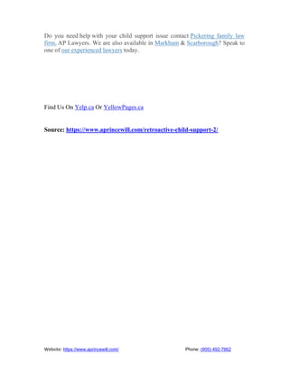 Retroactive child support | PDF | Law