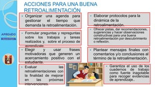 Herramientas para una Retroalimentación eficaz | PPTX