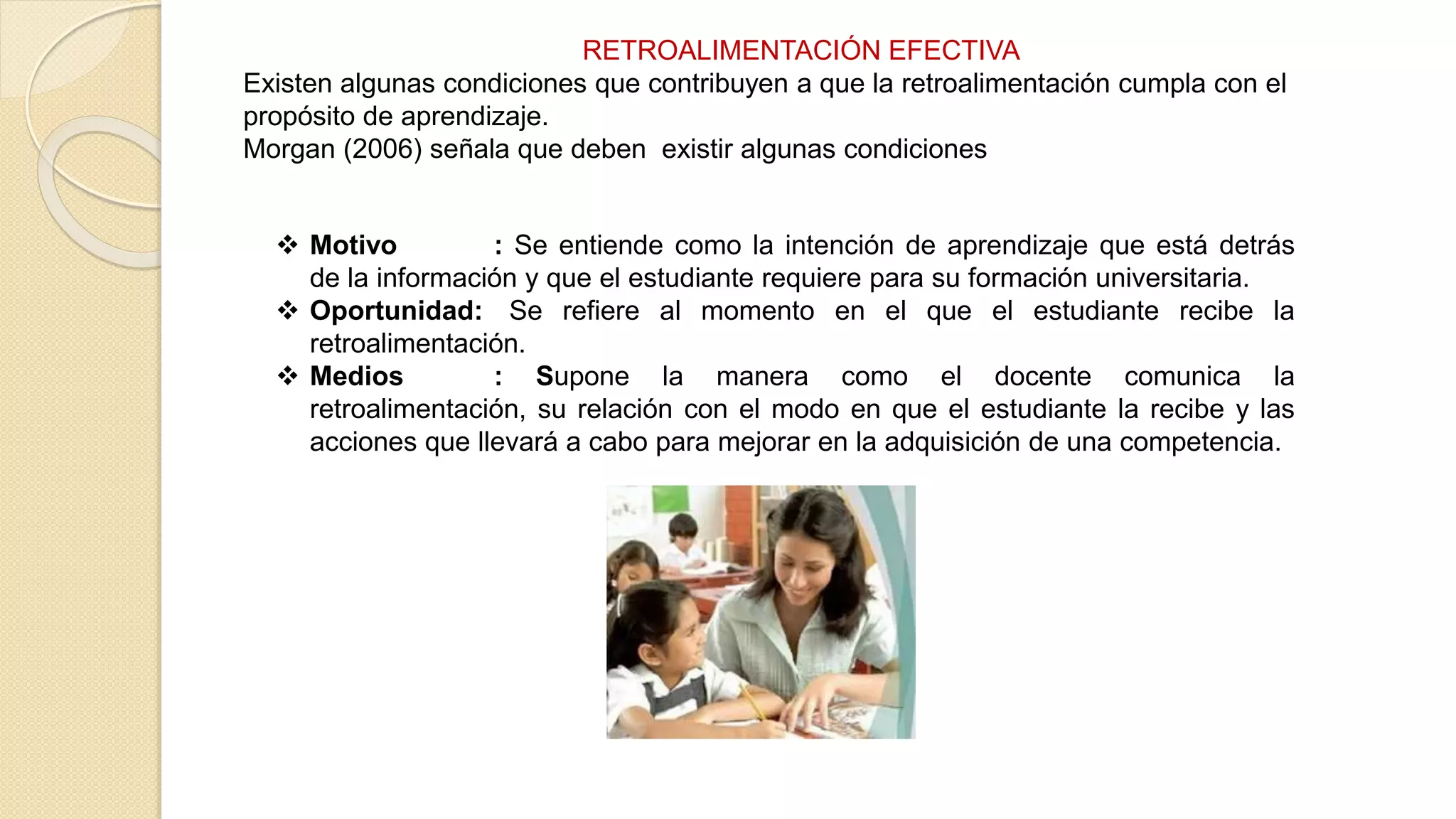 Retroalimentacion formativa y efectiva | PPT
