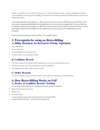 Retro billing | DOCX