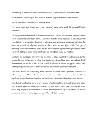 Retro branding / Retro marketing- An Introduction | PDF