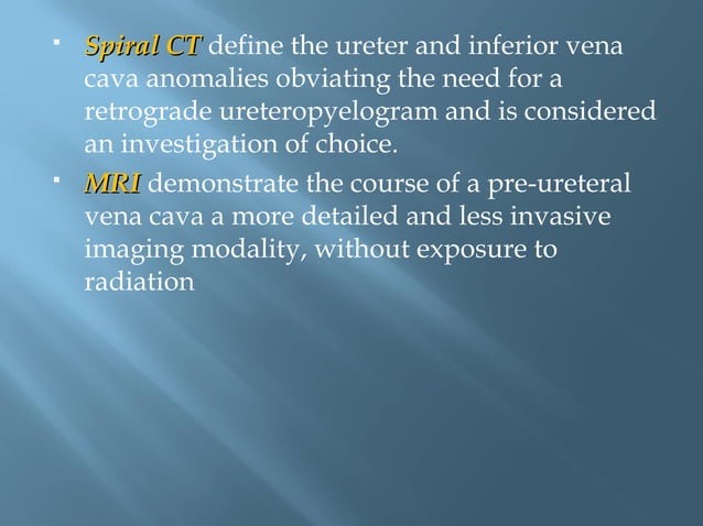 Retrocaval ureter | PPT