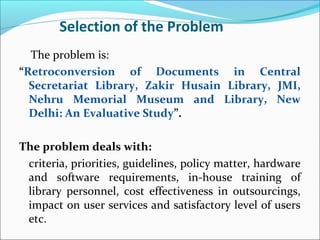 Retroconversion of documents | PPT