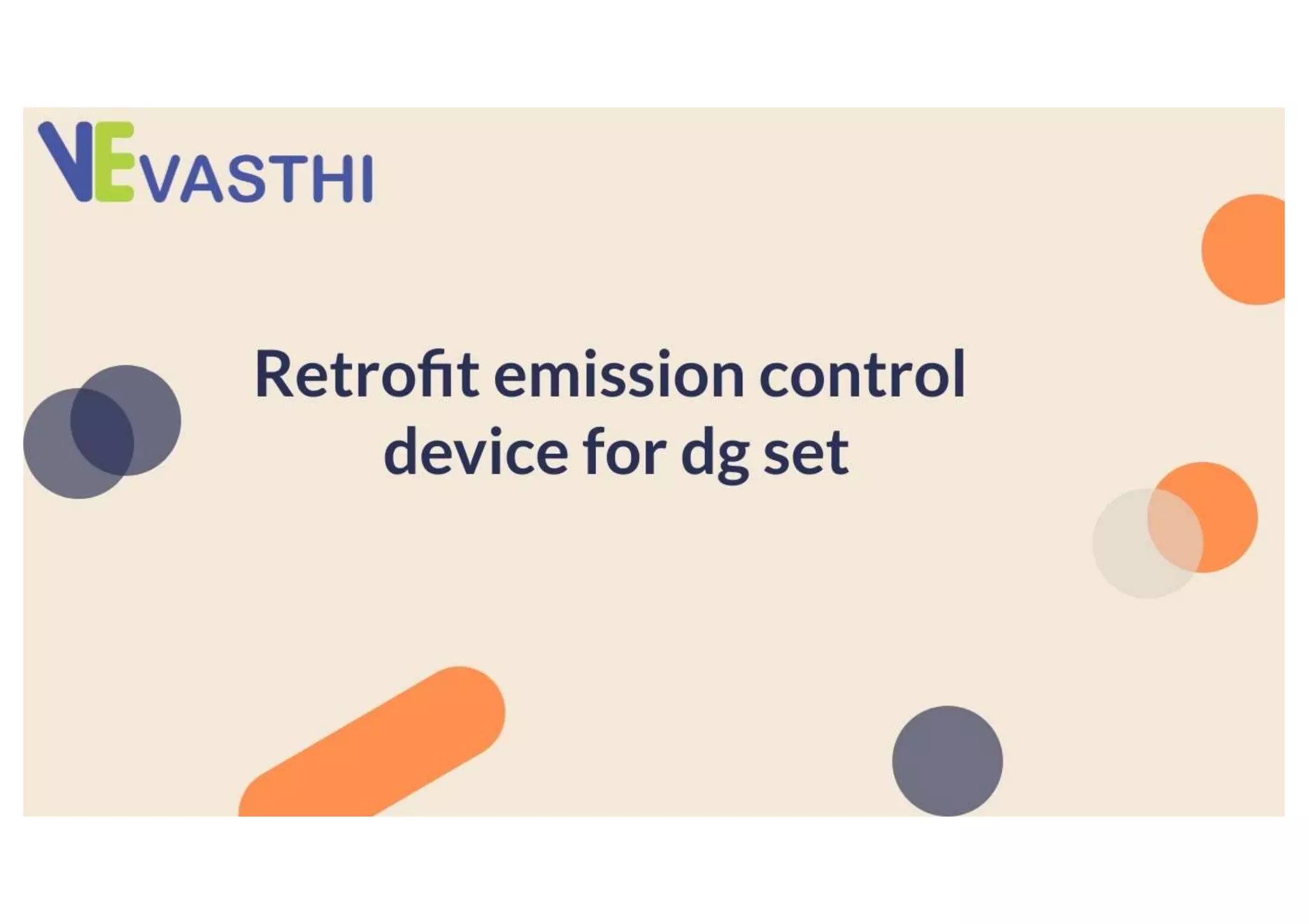 Retrofit for dg set | PPTX