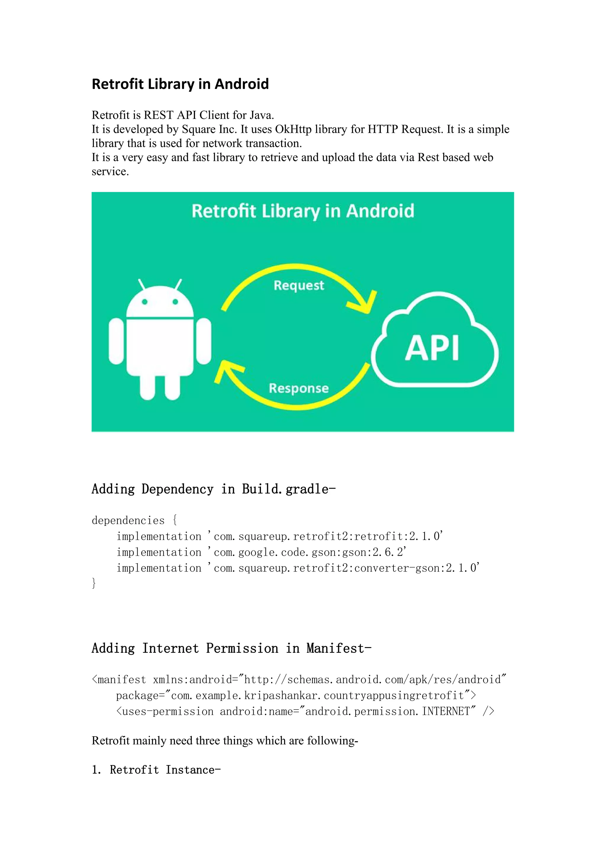 Retrofit Library In Android Pdf