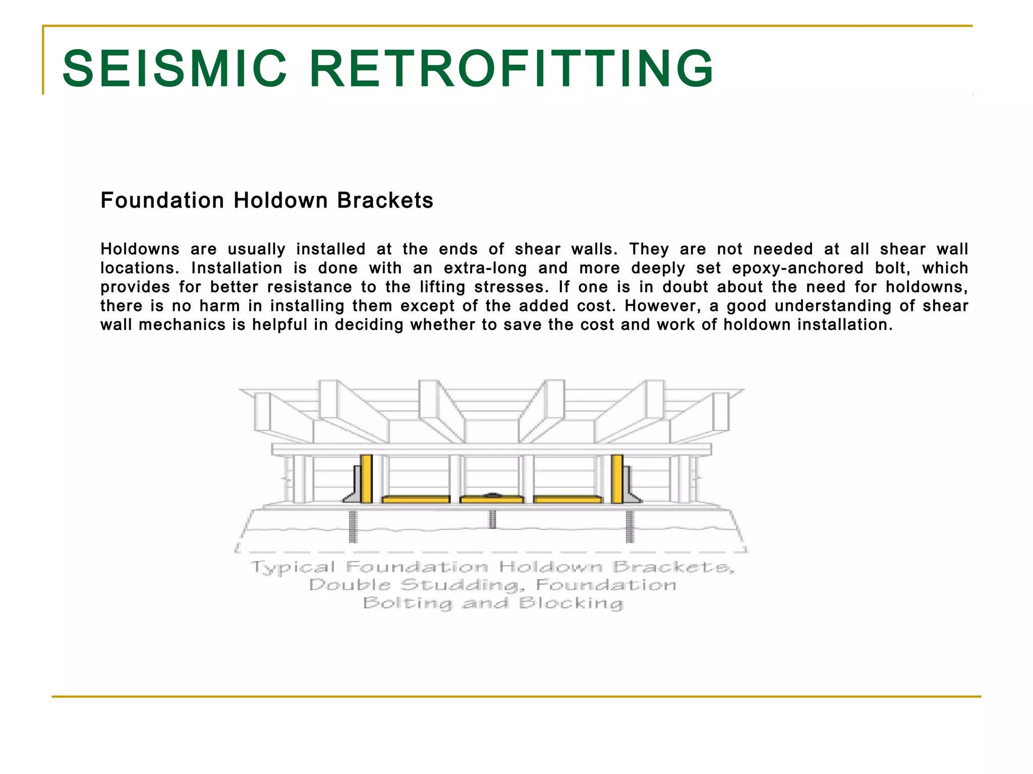 METHODS OF RETROFITTING EARTHQUAKE DAMAGES | PPT