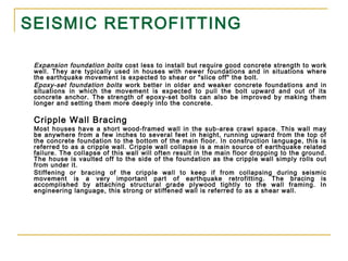 METHODS OF RETROFITTING EARTHQUAKE DAMAGES | PPT