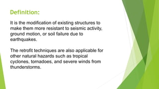 RETROFITTING OF CONCRETE STRUCTURE | PPTX