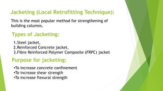RETROFITTING OF CONCRETE STRUCTURE | PPTX