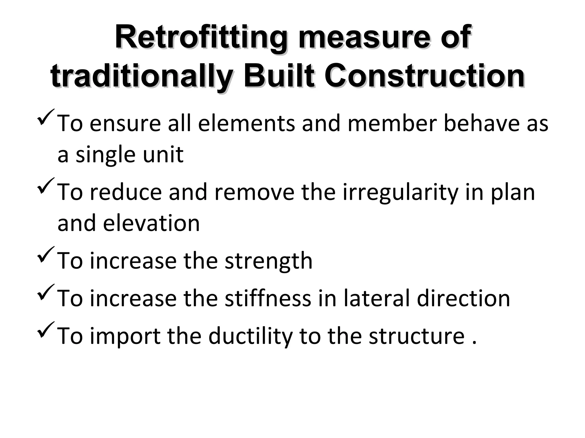 Retrofitting | PPT