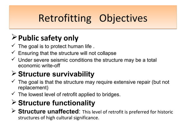 Retrofitting | PPT