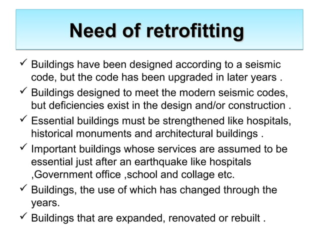 Retrofitting | PPT