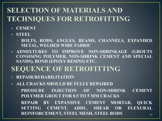 Retrofitting and rehabilitation | PPTX