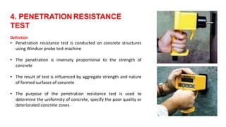 Non Destructive and Partially Destructive Testing Of Concrete ...