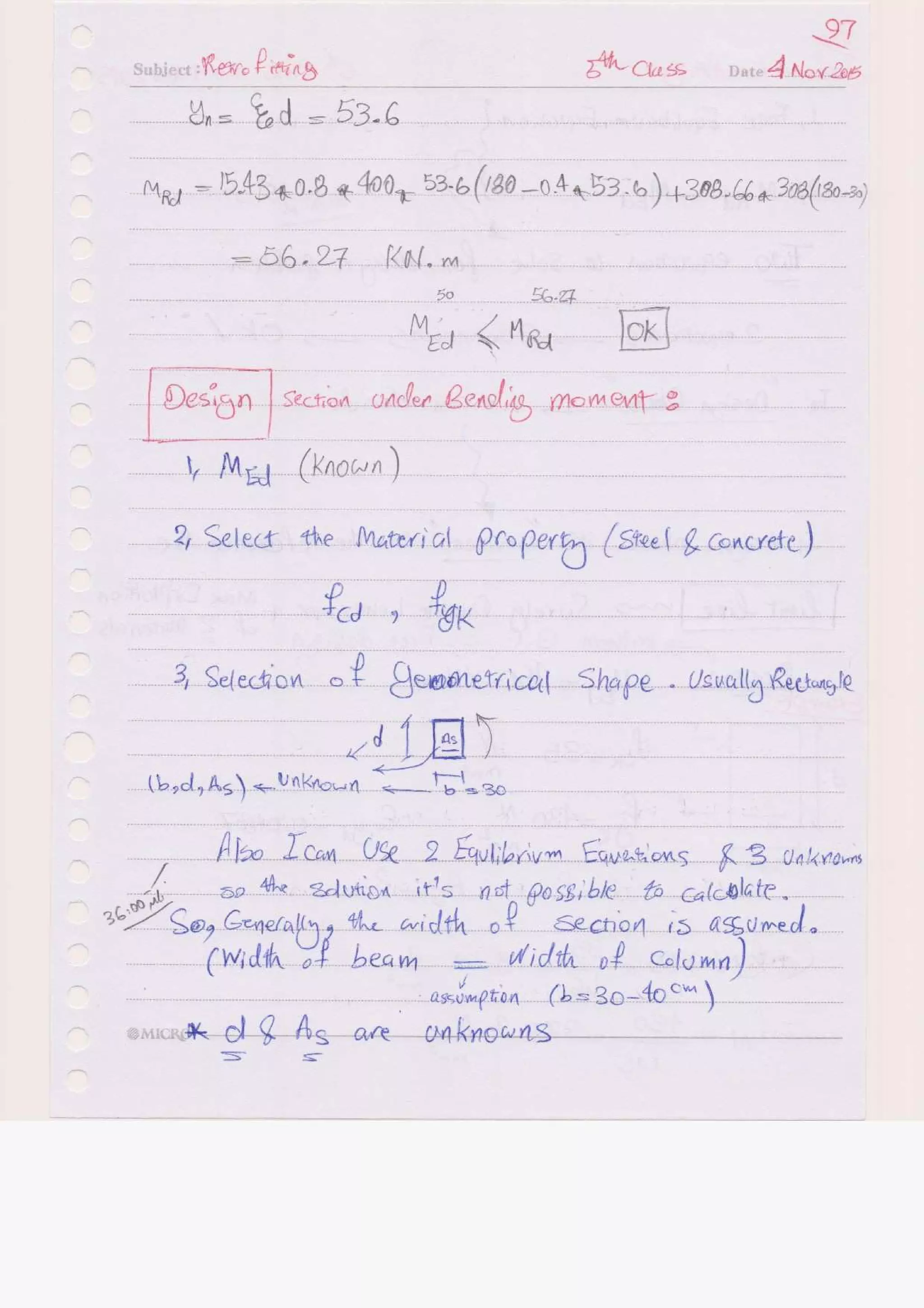Retrofitting Design Of Structures Subjected To Seismic Load Lecture Note Pdf