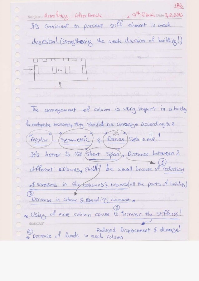 Retrofitting Design Of Structures Subjected To Seismic Load Lecture Note Pdf