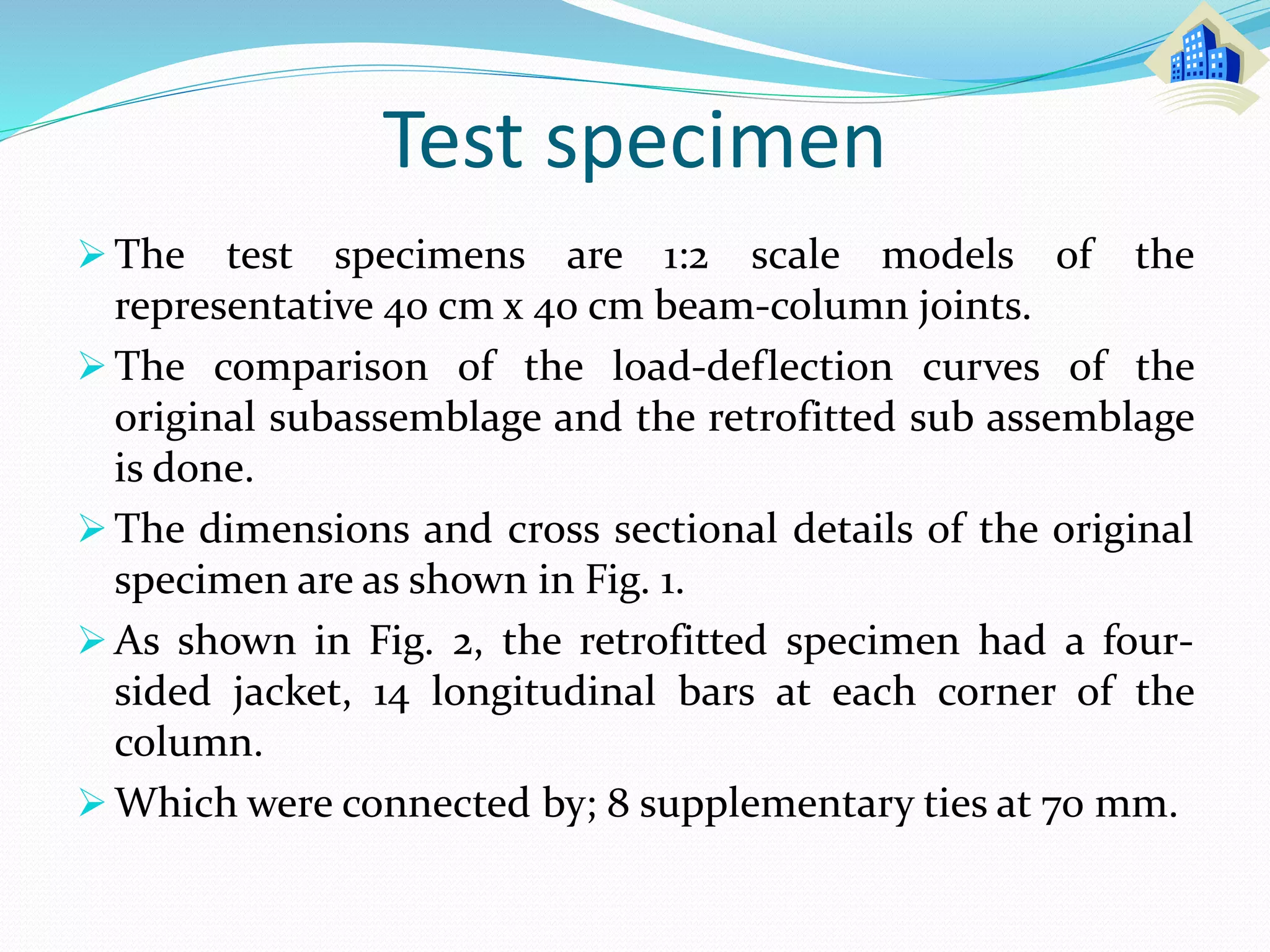 Retrofitting of RC Beam Column Joint | PPTX