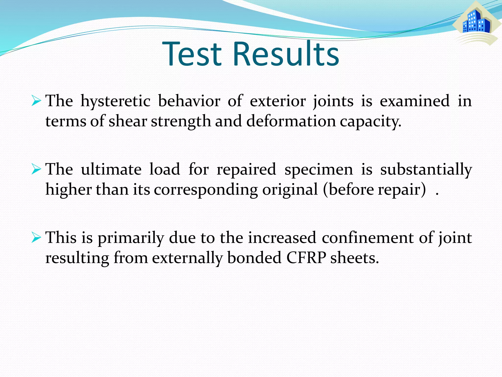 Retrofitting of RC Beam Column Joint | PPTX
