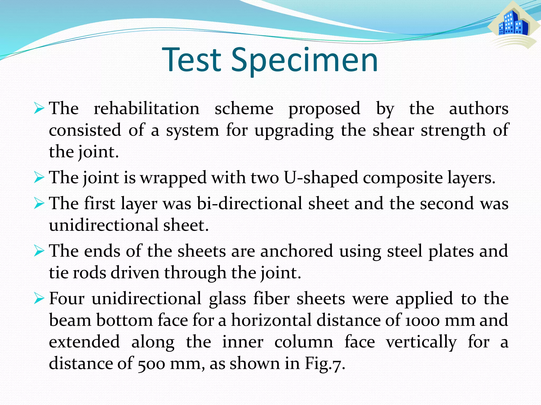 Retrofitting of RC Beam Column Joint | PPTX