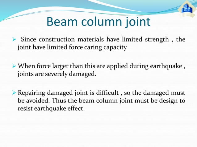 Retrofitting of RC Beam Column Joint | PPTX | Civil Engineering ...