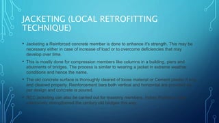 Retrofitting of rcc structures | PPTX