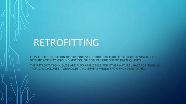Retrofitting of rcc structures | PPTX