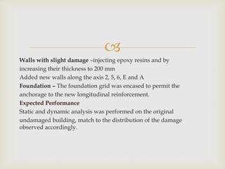 Retrofitting case study of RCC structure | PPTX